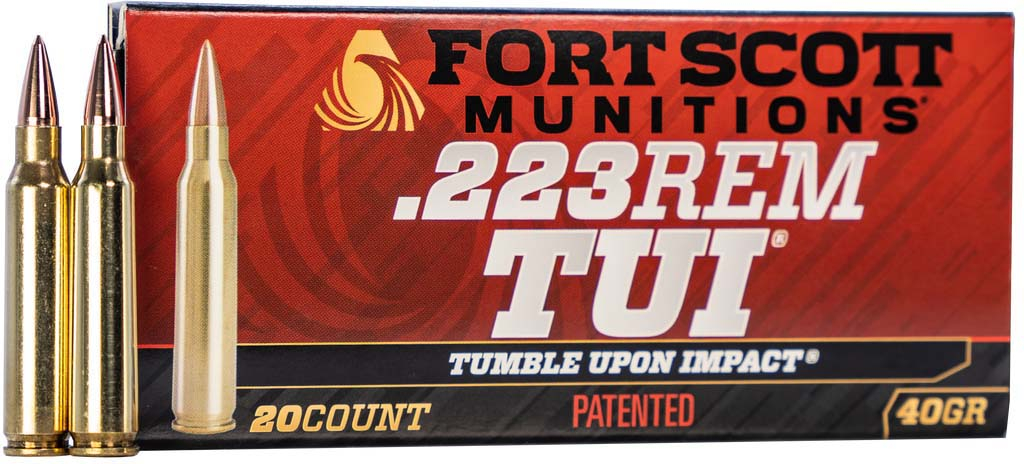 Fort Scott Munitions .223 Rem 40 Grain Copper Brass Rifle Ammunition ...