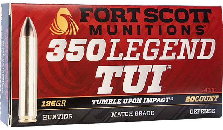 Fort Scott Munitions .350 Legend 125 Grain Solid Copper Spun Rifle ...