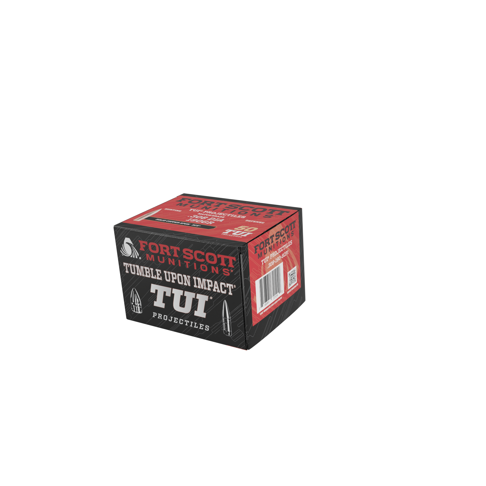 Fort Scott Munitions Smooth Cannelure Projectile Rifle Bullets, .308 ...