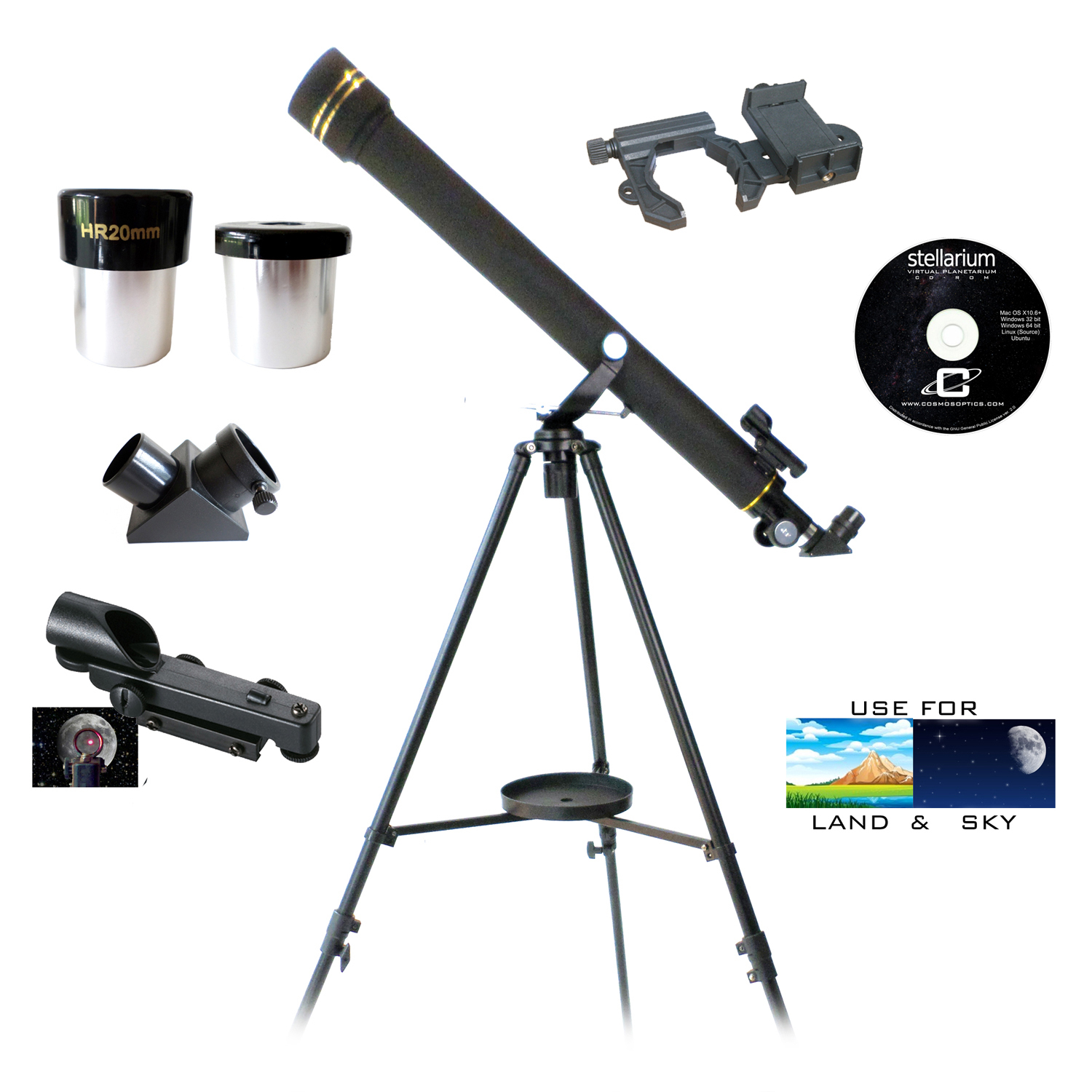 Galileo 700mmX60mm Refractor Telescope Review - The Civil War