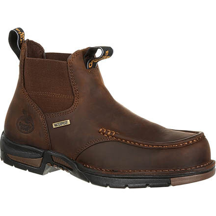 Georgia Boot Athens Chelsea Waterproof 5 inch Work Boot - Men's Review ...