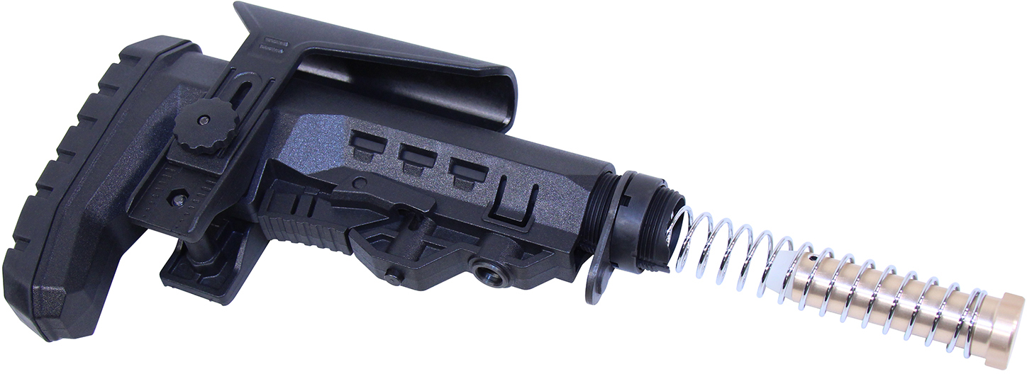 Guntec USA AR-15 Multi Point Modular Stock With Adjustable Cheek Riser ...