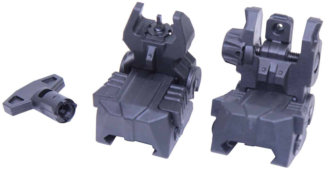 Guntec USA AR-15 Tactical Polymer Spring Assisted Folding Sights Review ...