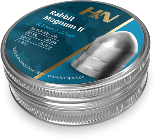 H&N Sport Rabbit Magnum II .22 Caliber 25.31 Grain Air Rifle Pellets ...
