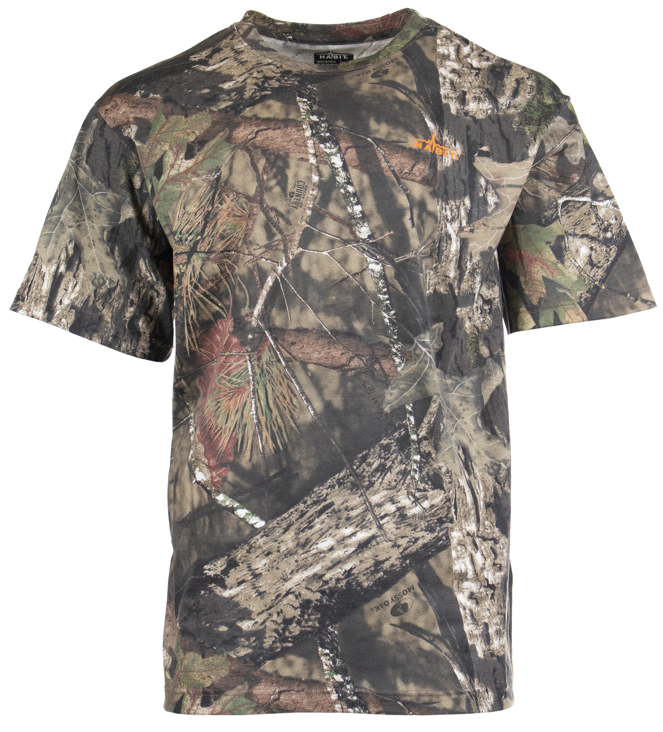 Habit Bear Cave Camo Short Sleeve Tee w/ Habit Logo - Mens | Up to 14% ...