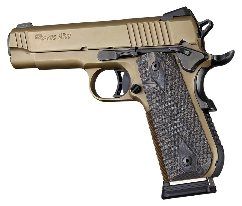 Hogue 1911 Govt. Grip, Round Heel Piranha Review - The Civil War