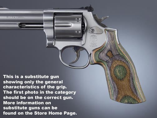 Hogue S&W K/L Rd. Handgun Grip - Lamo Camo, No Finger Groove, Checkered ...