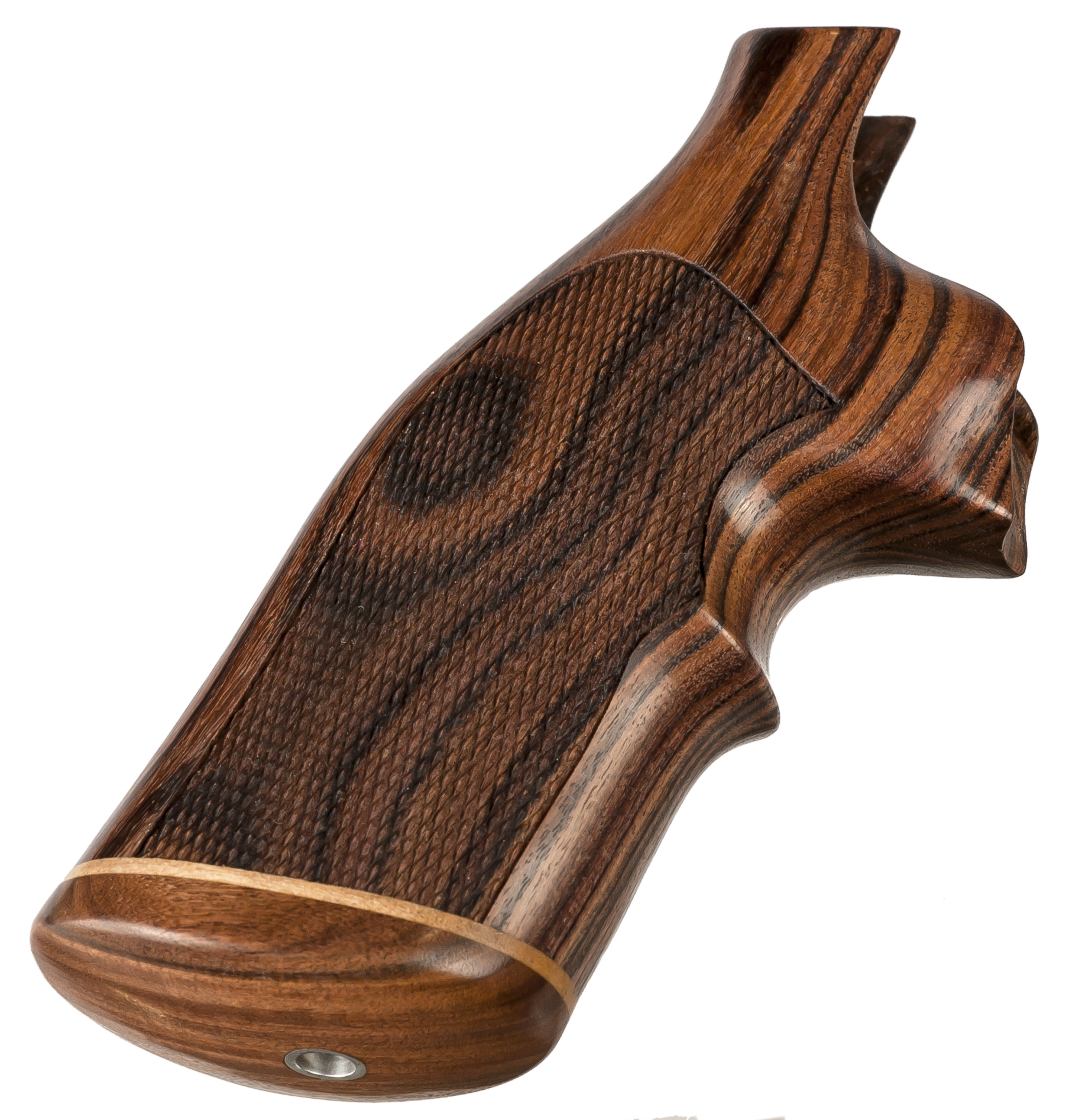 Hogue S&W K/L Sq. Butt Handgun Grip - Kingwood Finger Groove Checkered ...
