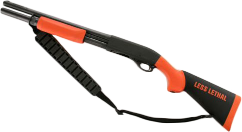 Hogue Less Lethal Orange O.M. Shotgun Stock w/forend for the Remington ...