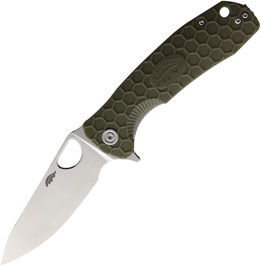 Honey Badger Knives Large Leaf Linerlock Green Review - The ...