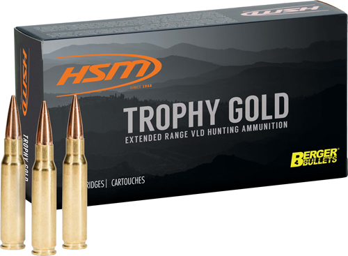 HSM Ammunition Trophy Gold .28 Nosler 168 Grain JHP Rifle Ammunition ...