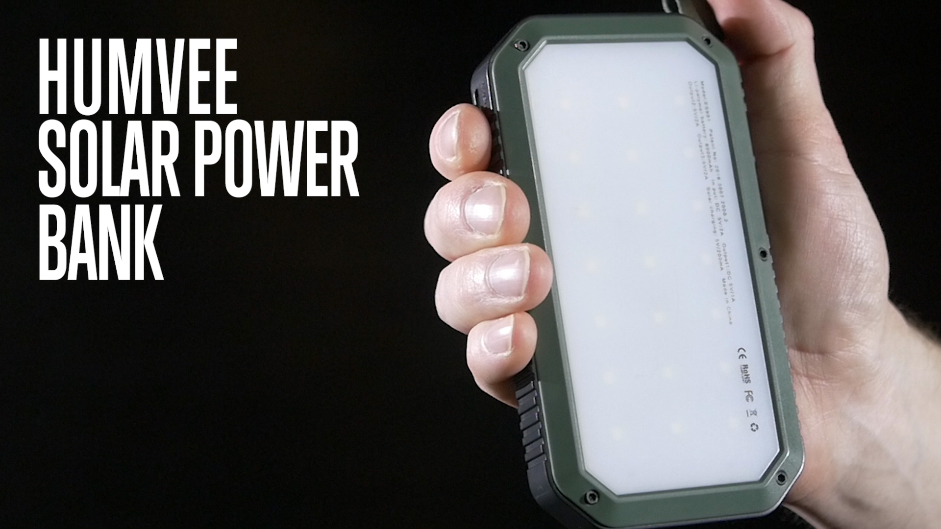 Humvee Solar Power Bank And Led Lamp Review - The Professional Gunfighter
