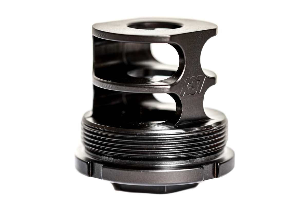 JMac Customs 2C 5/8-24 X37 .45 Cal Muzzle Brake w/ Bravo Suppressor ...