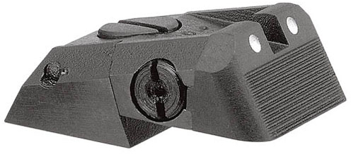 Kensight DAS 1911 Defense Adjustable Rear Sight White Dot With Serrated ...