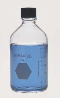 Kimble/Kontes KIMAX Media/Storage Bottle, KG-35, Borosilicate Glass ...