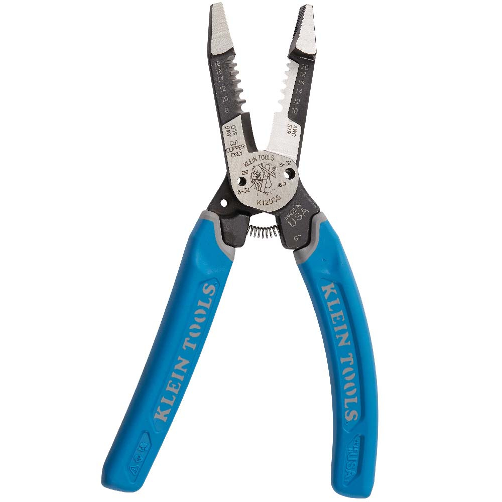 Klein Tools Klein-Kurve Heavy-Duty Shear Cut Wire Stripper 8-20AWG ...