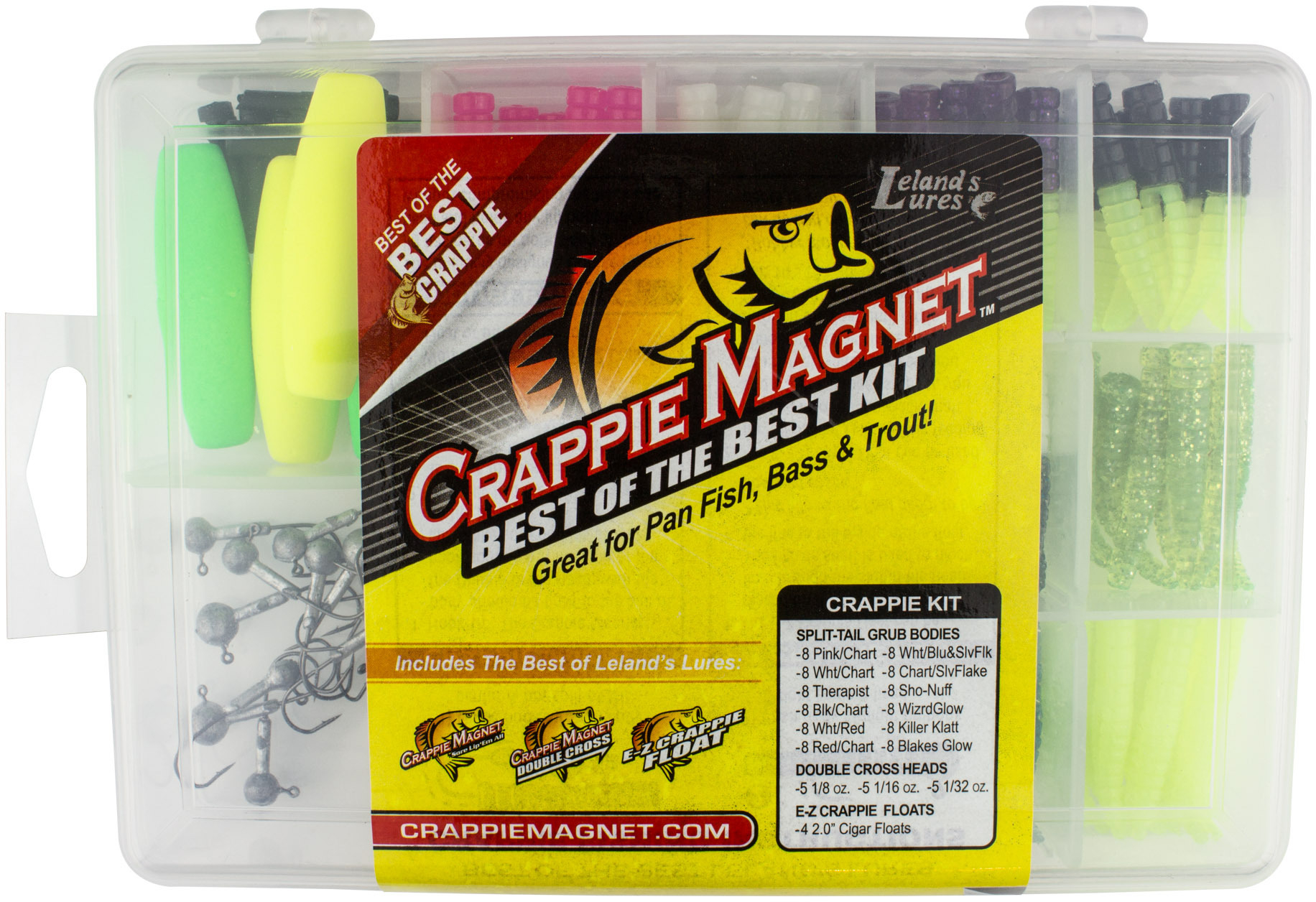 Leland Crappie Kit, 115 Pieces, Jigs, Bodies, and Floats Review - The ...