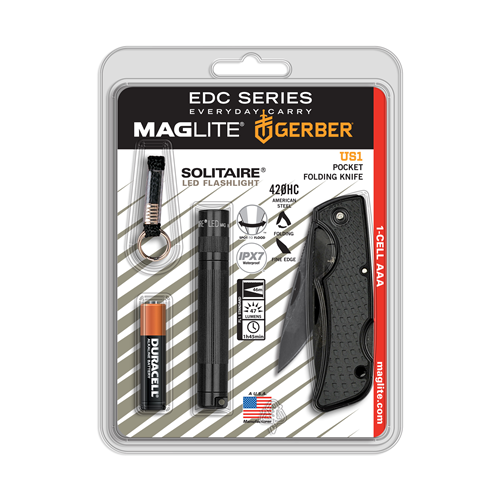 Maglite Solitaire LED AAA with Knife Review - The Civil War