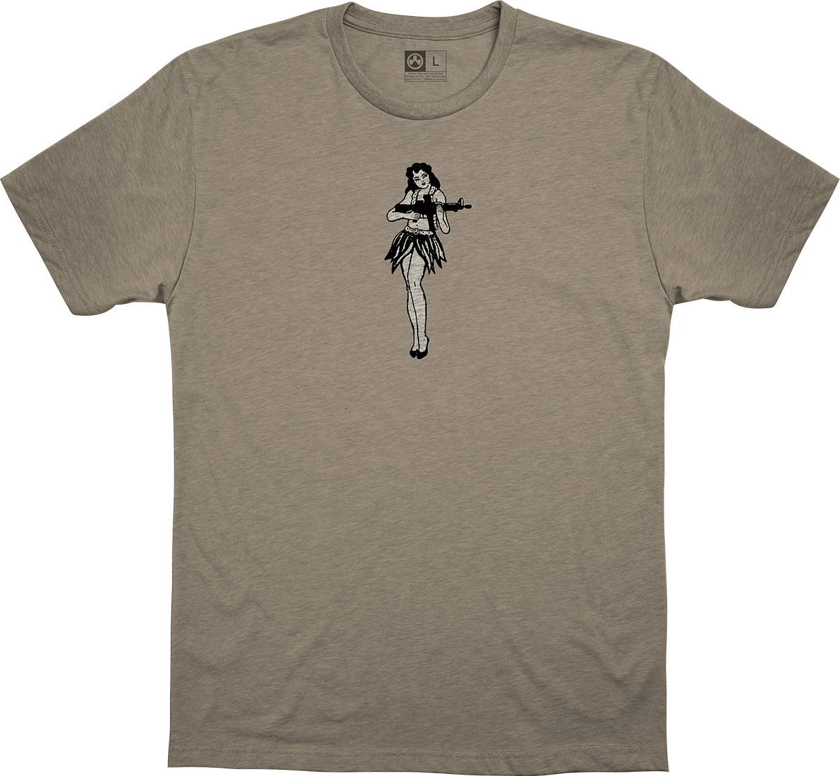 Magpul Industries Hula Girl CVC T-Shirt, Stone - 1 out of 6 models ...