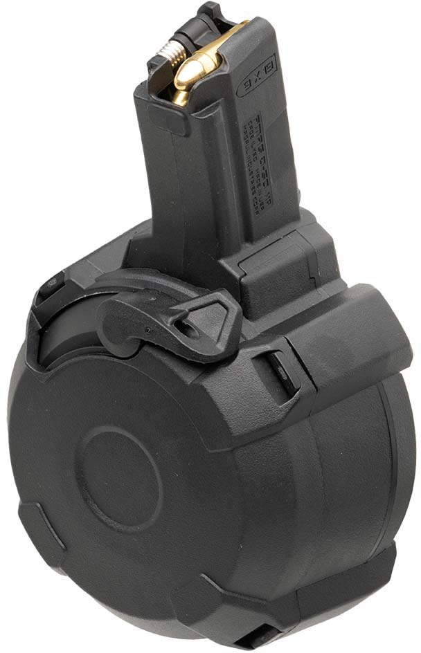 Magpul Industries PMAG H&K MP5/94 9mm Luger 50 Round Drum Pistol ...