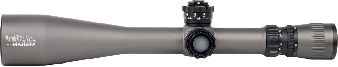 March Scopes High Master Wide Angle Majesta 8-80x56mm Rifle Scope, MOA ...