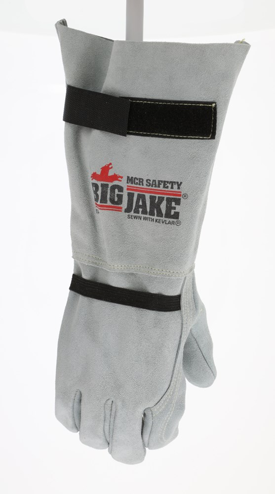 MCR Safety Big Jake Leather Work Gloves, Extended Gauntlet, Double Leather Palm Review - The ...