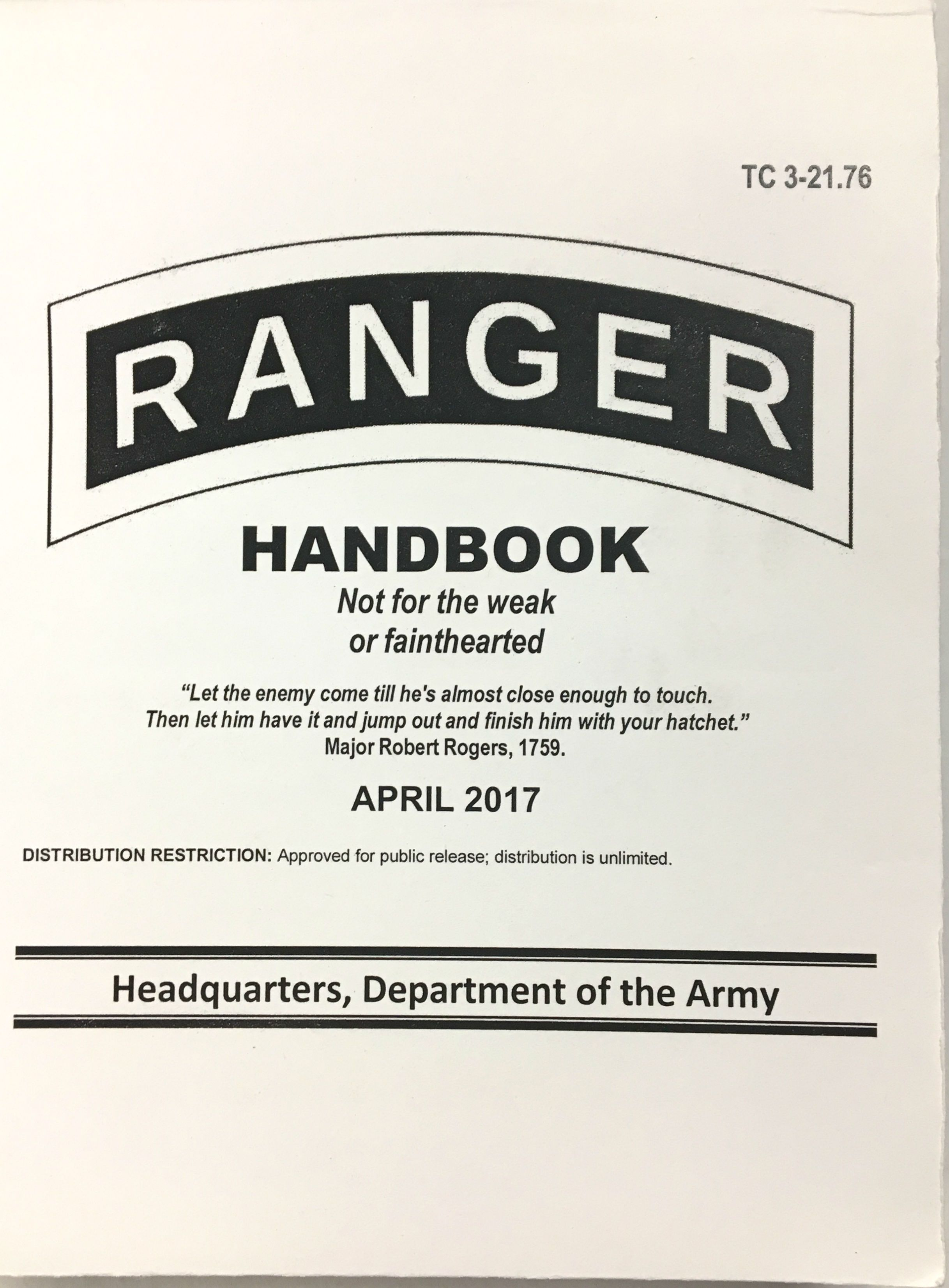 Army Navy Sales GI Army Ranger Handbook Review - The Civil War