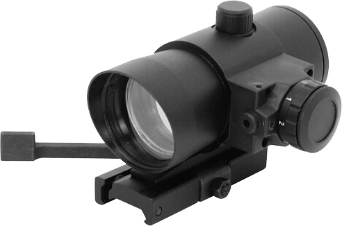 NcSTAR 1x40 Red Dot Sight w/ Built in Red Laser-QR Weaver Mount ...