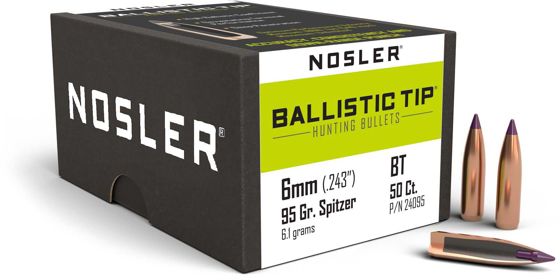 Nosler Ballistic Tip 6mm .243 95 GR Spitzer - 50 Box Review - The Civil War