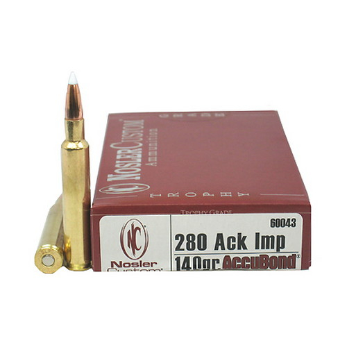Nosler 280 Ackley AccuBond 140 grain Rifle Ammunition Review - The ...