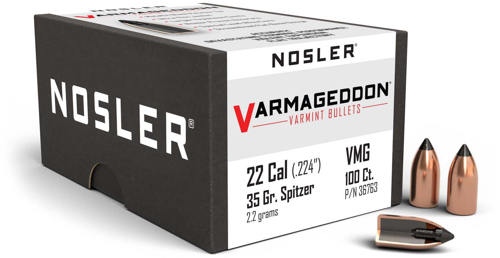 Nosler Varmageddon .22 Caliber .224 35 GR FBT 100 Box Review - The ...
