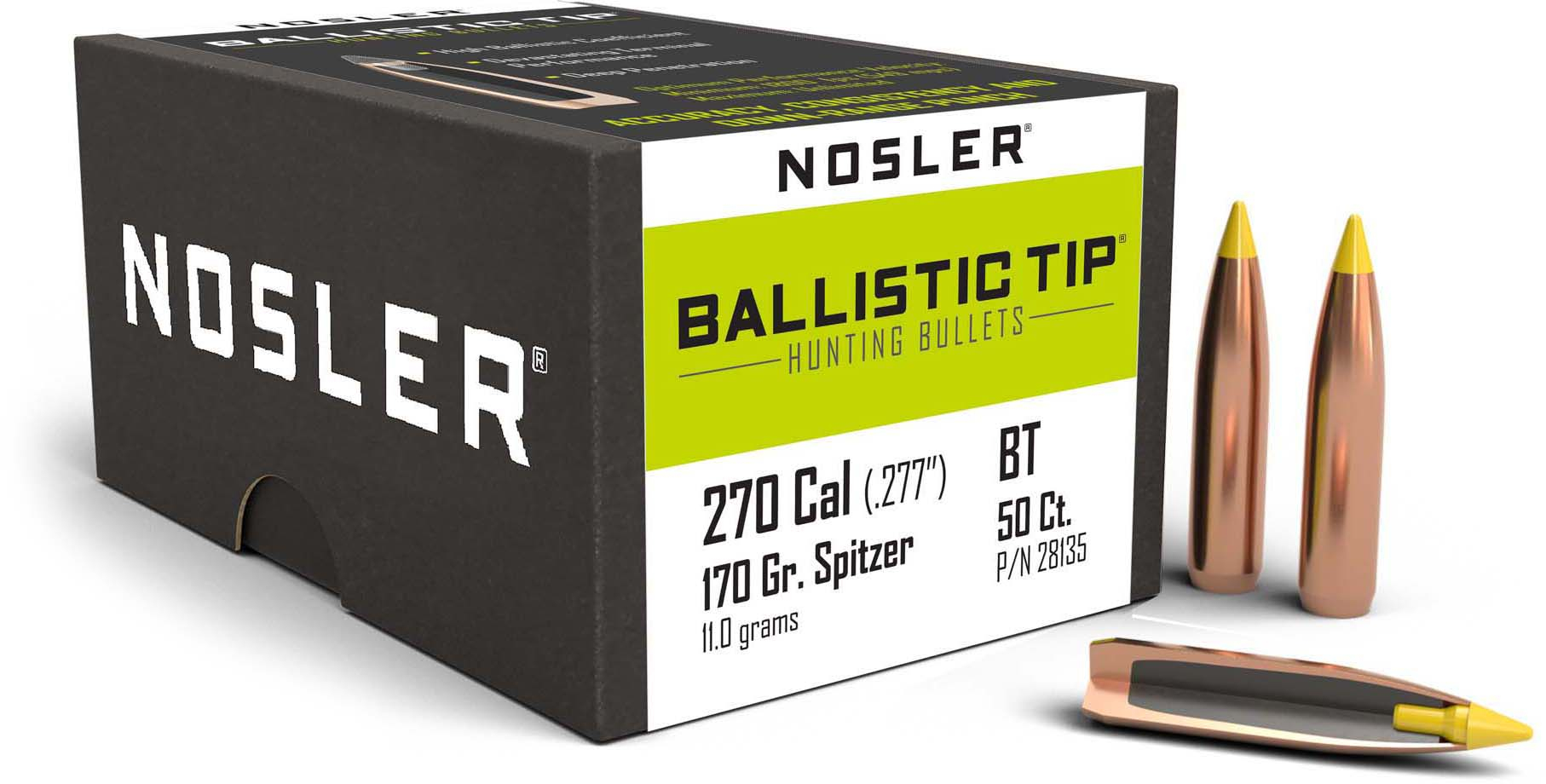 Nosler Ballistic Tip .270 170gr Bullet Review - The Civil War
