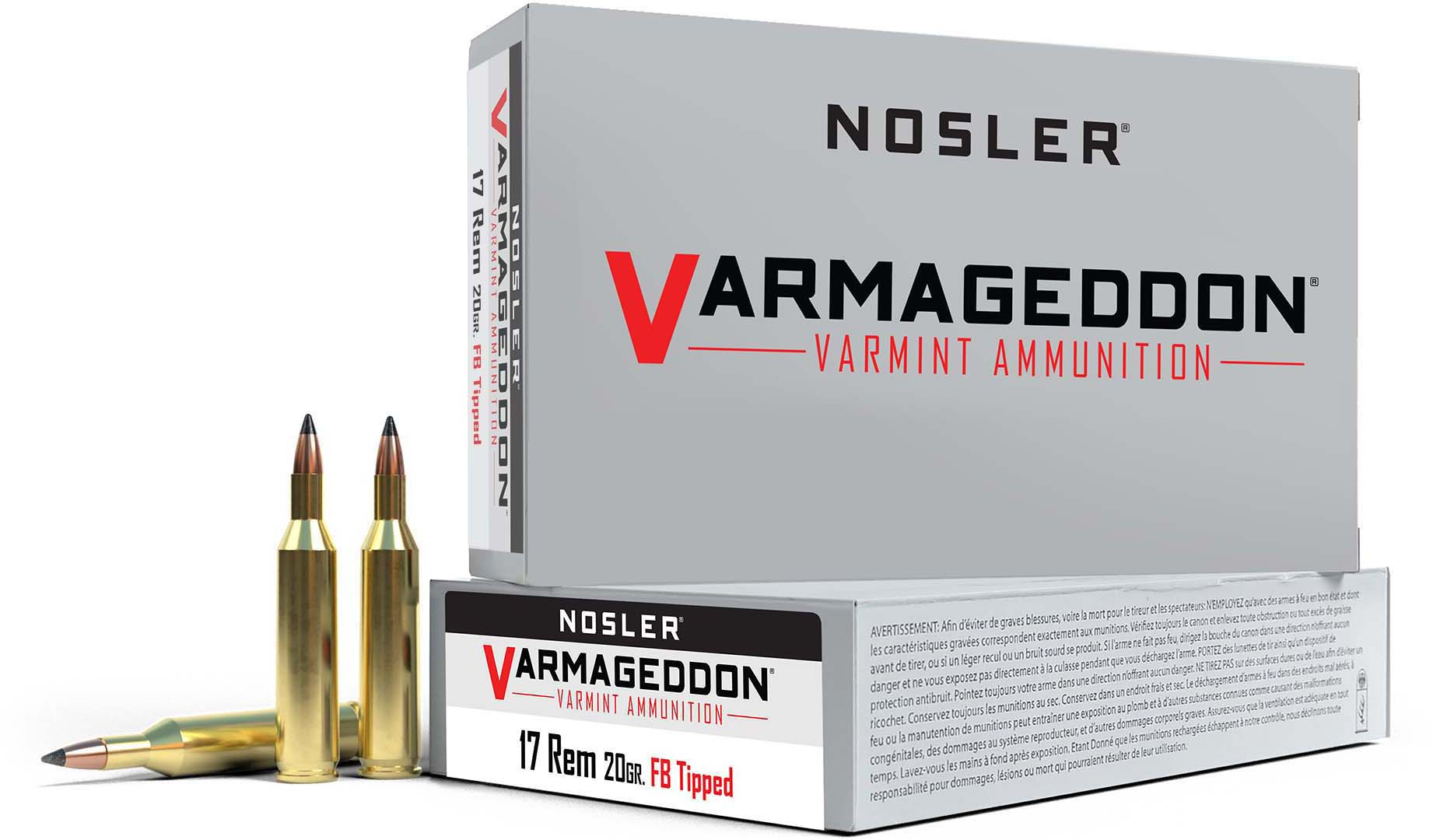 Nosler Varmageddon .17 Remington 20 Grain Tipped Rifle Ammunition ...