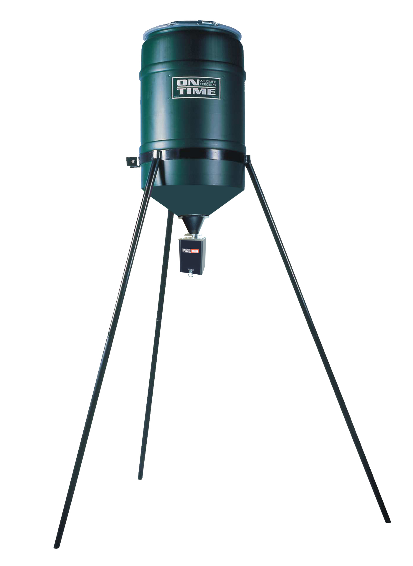 On Time Wildlife Feeders Tomahawk Ultra Hunt Game Feeder with Tripod ...