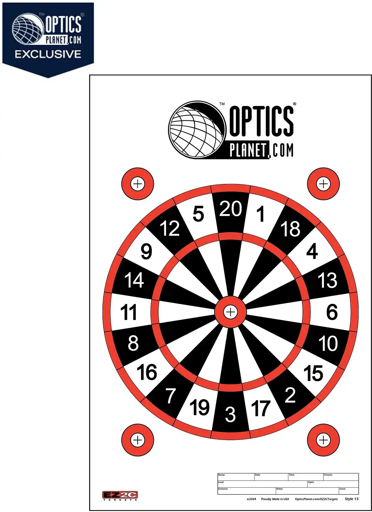 OpticsPlanet Exclusive EZ2C Targets OP Style 15 Review - The ...