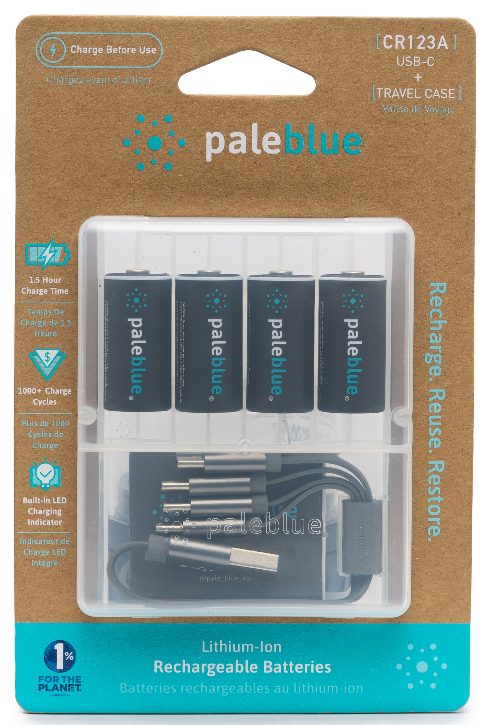Pale Blue Earth CR123 Rechargeable Lithium Ion Batteries | $1.00 Off 4. ...