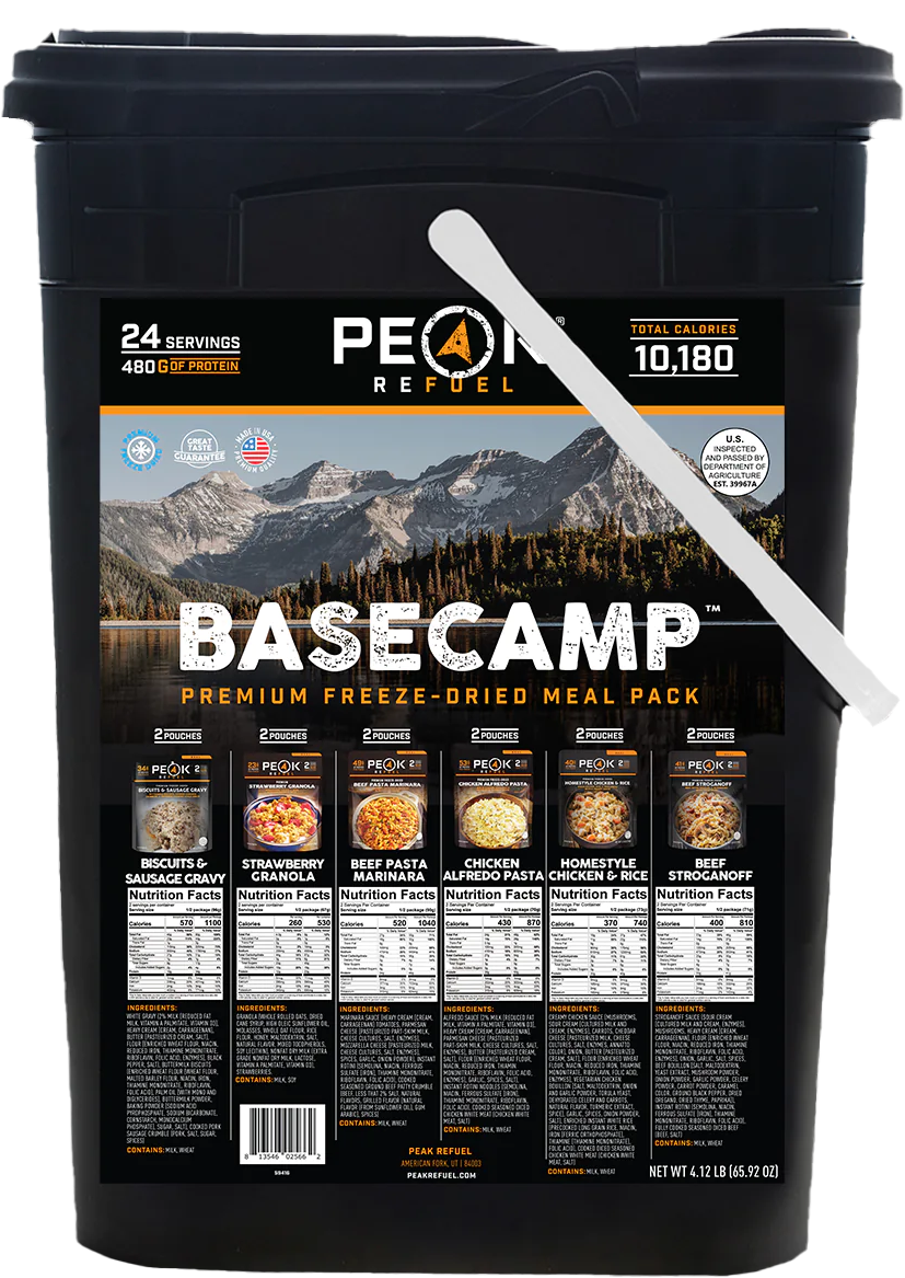 Peak Refuel Base Camp 3.0 Premium Freeze-Dried Meals Bucket Review ...