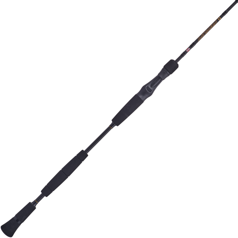 Penn Battalion II Slow Pitch Jig Cast Rod - RCB2, Adjustable EVA, Fuji ...