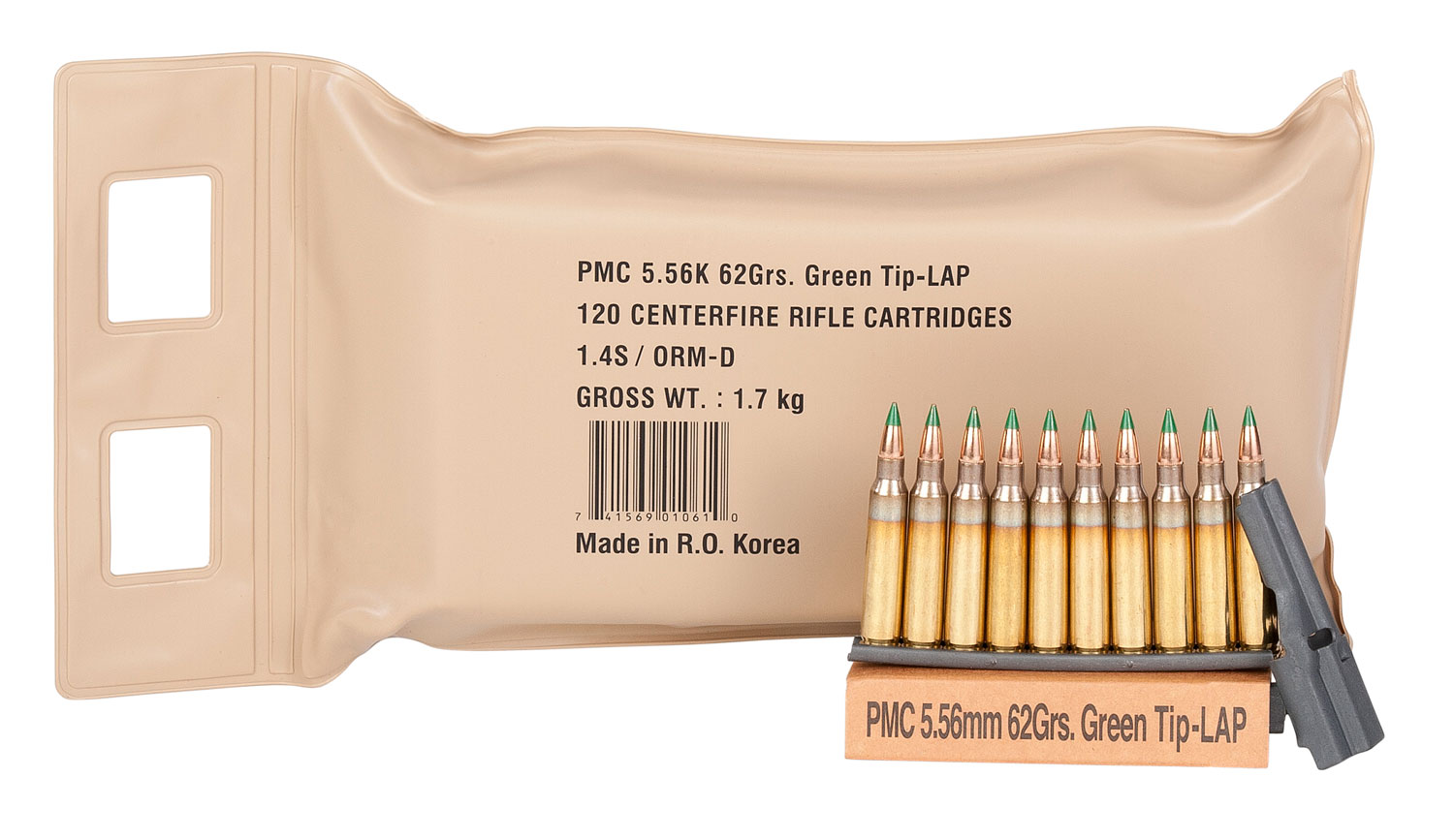 PMC 556(M55)BP Battle Pack 5.56 NATO 62 Gr Light Armor Piercing (LAP) 5 ...