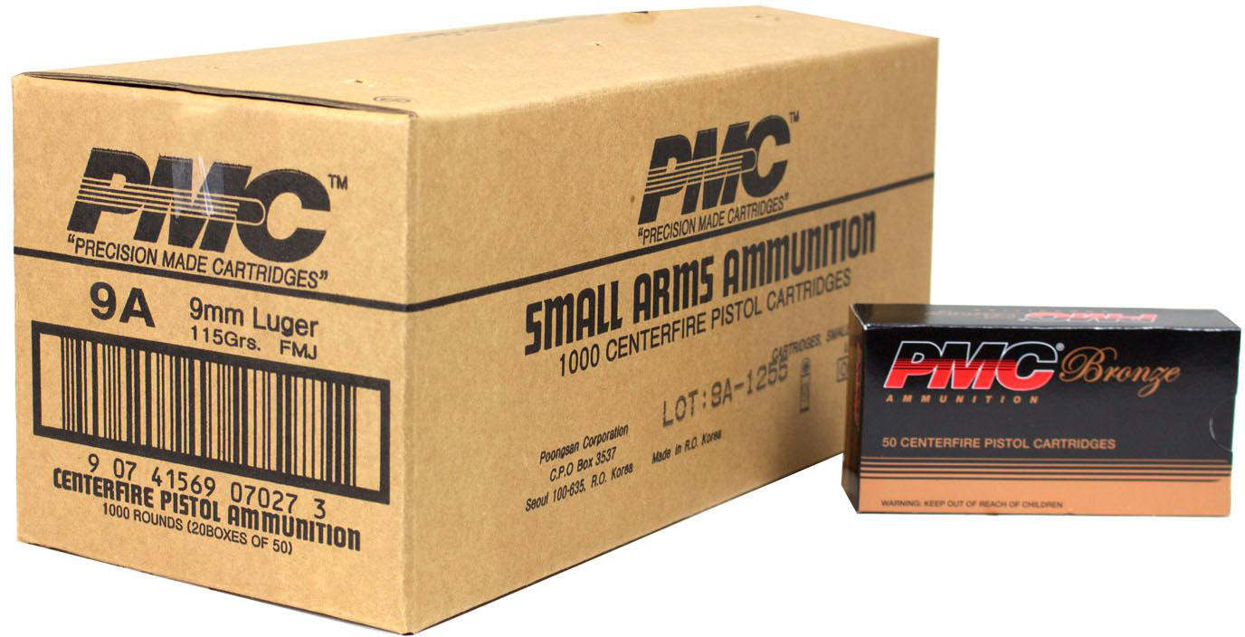 PMC Bronze 9mm Luger 115 gr FMJ Ammunition Review - The Civil War