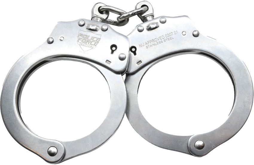 Police Force Tactical Stainless NIJ Handcuffs | Free Shipping over $49!