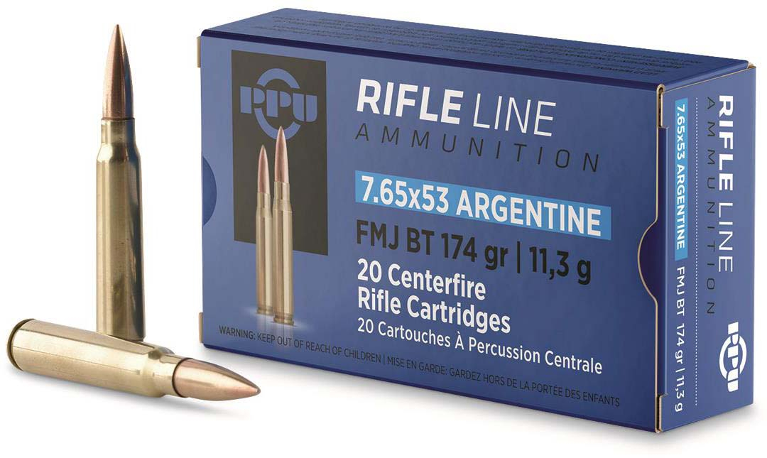 PPU Ammo 7.65x53 Argentine Mauser 174gr FMJ PP7AF Review - The Civil War