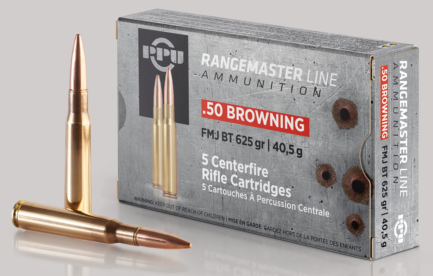 PPU Rangemaster .50 BMG 625 Grain FMJ Rifle Ammunition PPRM50 Review ...