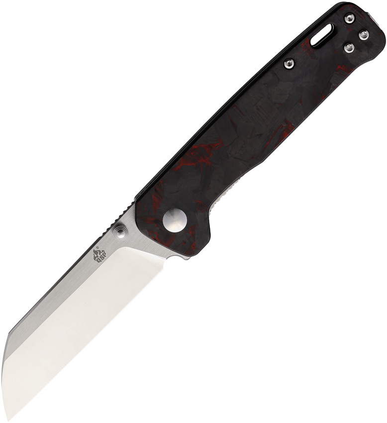 QSP Knife Penguin Linerlock Red CF Review - The Professional Gunfighter