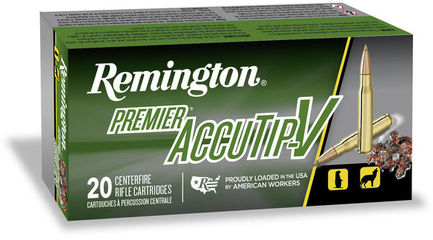 Remington .224 Valkyrie 60 Grain Accutip-V Boat Tail Rifle Ammunition ...