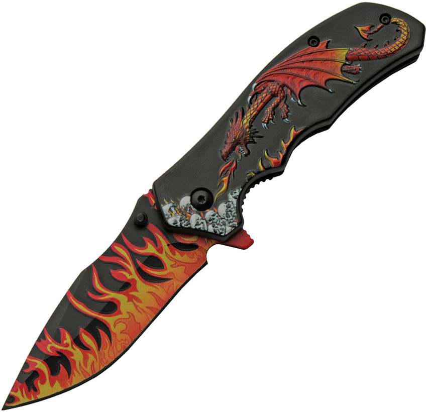 Rite Edge Dragon Flame Linerlock A/O CN300549RD Review - The Civil War