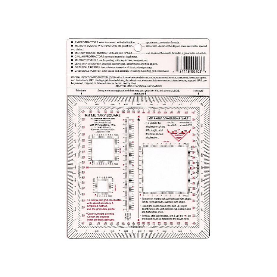 RM Products Military Square Protractor Review - The Civil War