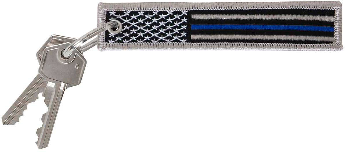 Rothco Thin Blue Line Flag Patch Keychain Review - The Civil War