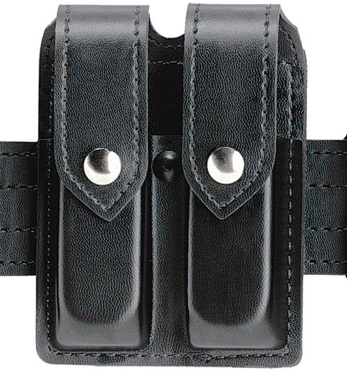 Safariland 77 Double Handgun Magazine Pouch - Plain Black, Ambidextrous ...