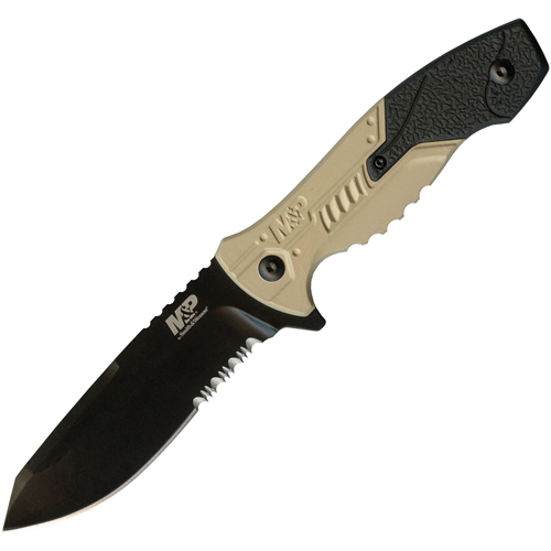 Smith & Wesson M&P Tanto Fixed Blade Knife - Aluminum & Rubber Handle ...